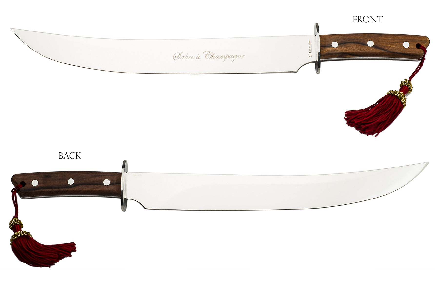 Maserin Champagne Sabre Bubinga Wood Handle - Sonoma Champagne Sabres